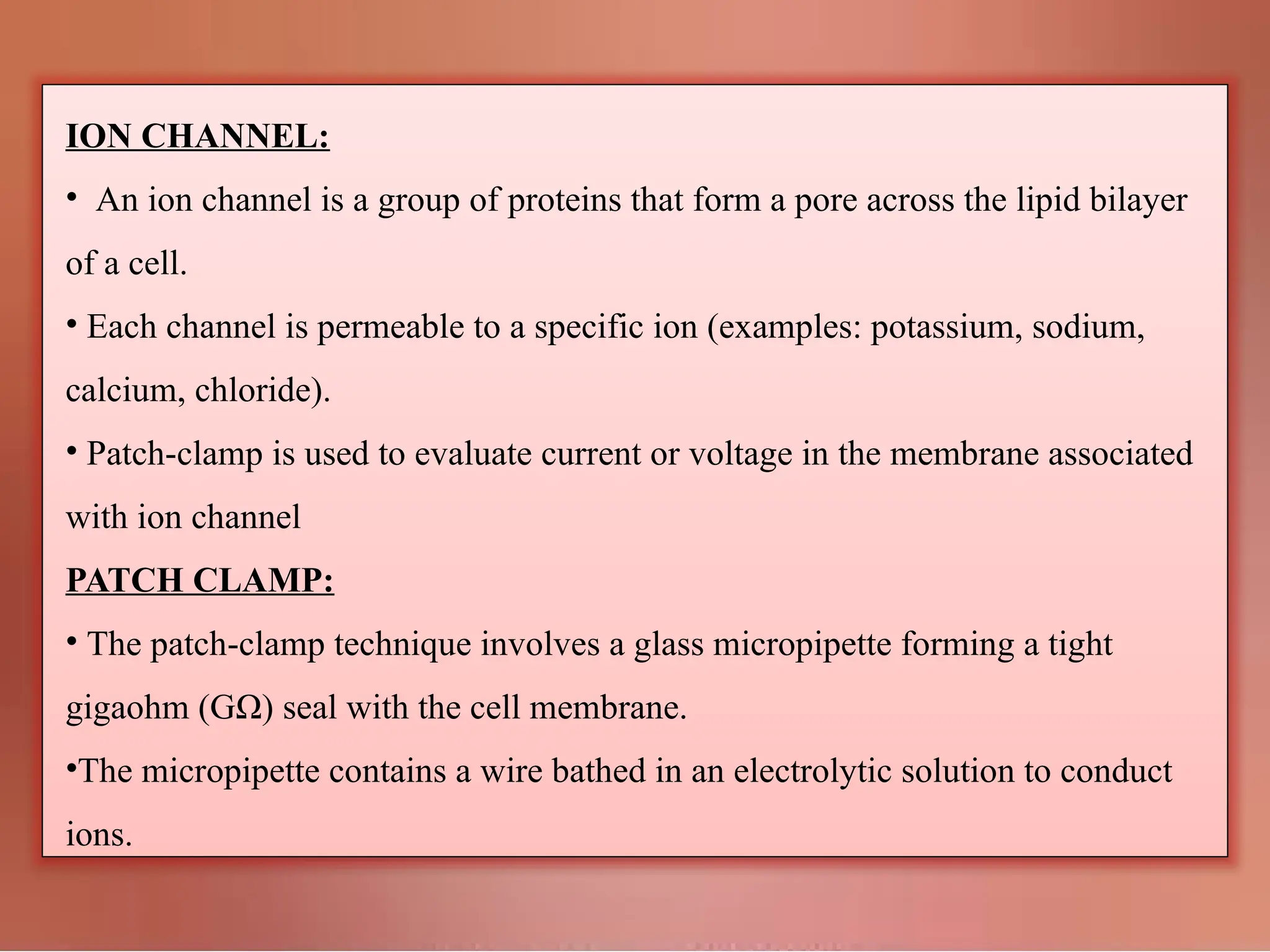 Patch Clamp Technique and its Principle.pptx