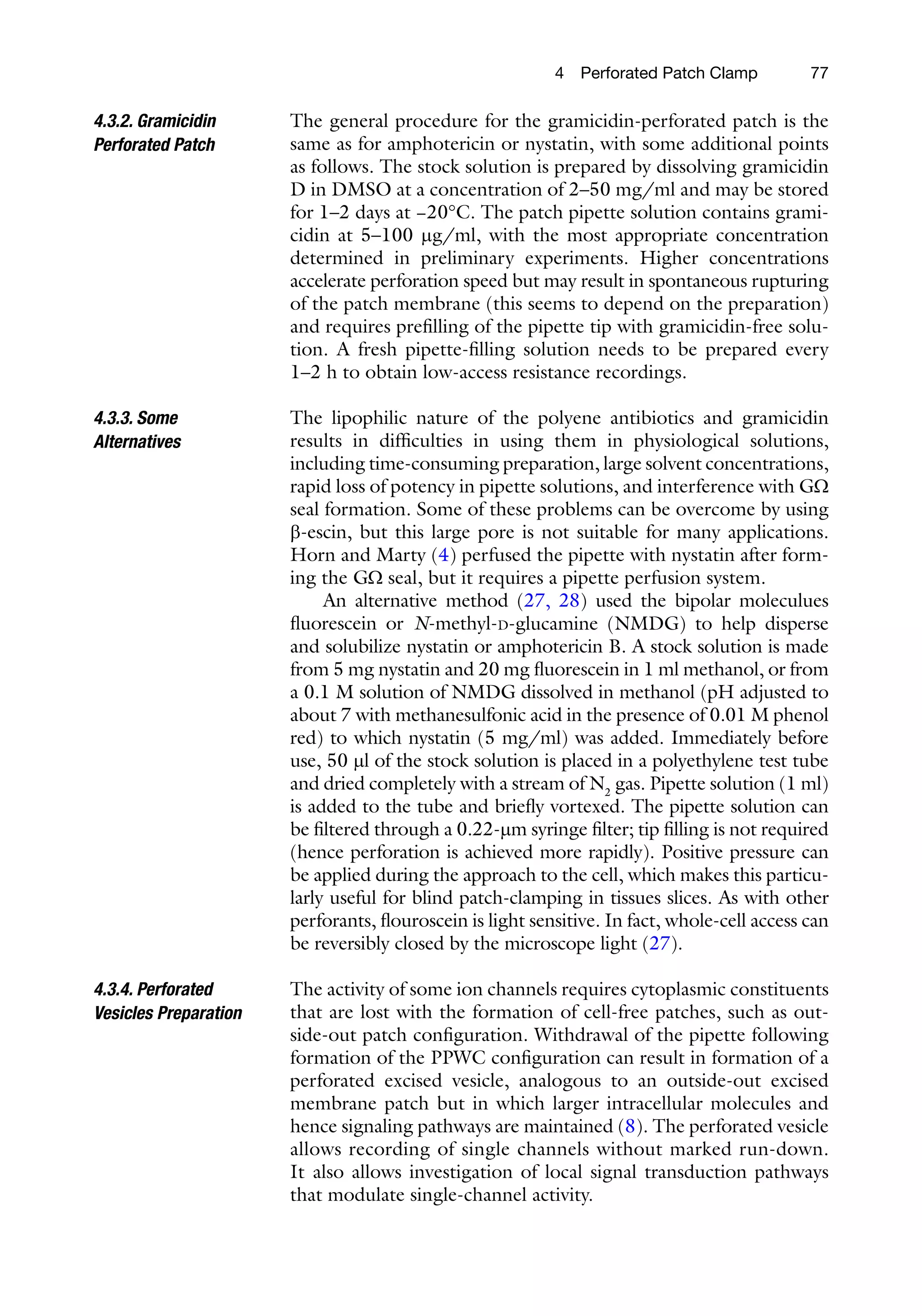 Patch clamp techniques | PDF
