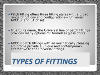 Patch fittings | PPTX
