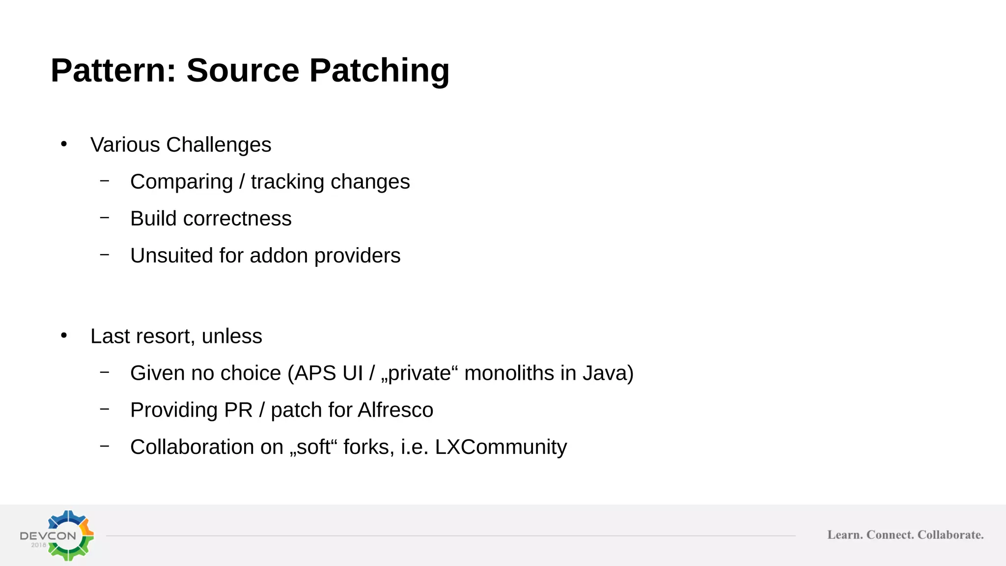 Patch handling patterns for ACS and APS | PDF
