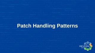 Patch handling patterns for ACS and APS | PDF | Web Development | Internet