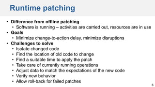 Run-time Patching and updating Impact Estimation | PDF