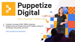 Simplified Patch Management with Puppet - Oct. 2020 | PPTX