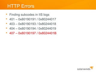 Common WSUS Errors Codes - Decoded and Resolved | PPT