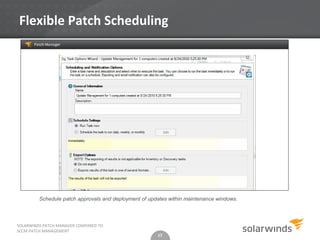 SolarWinds Patch Manager - How does it compare to SCCM Patch Management? | PPT