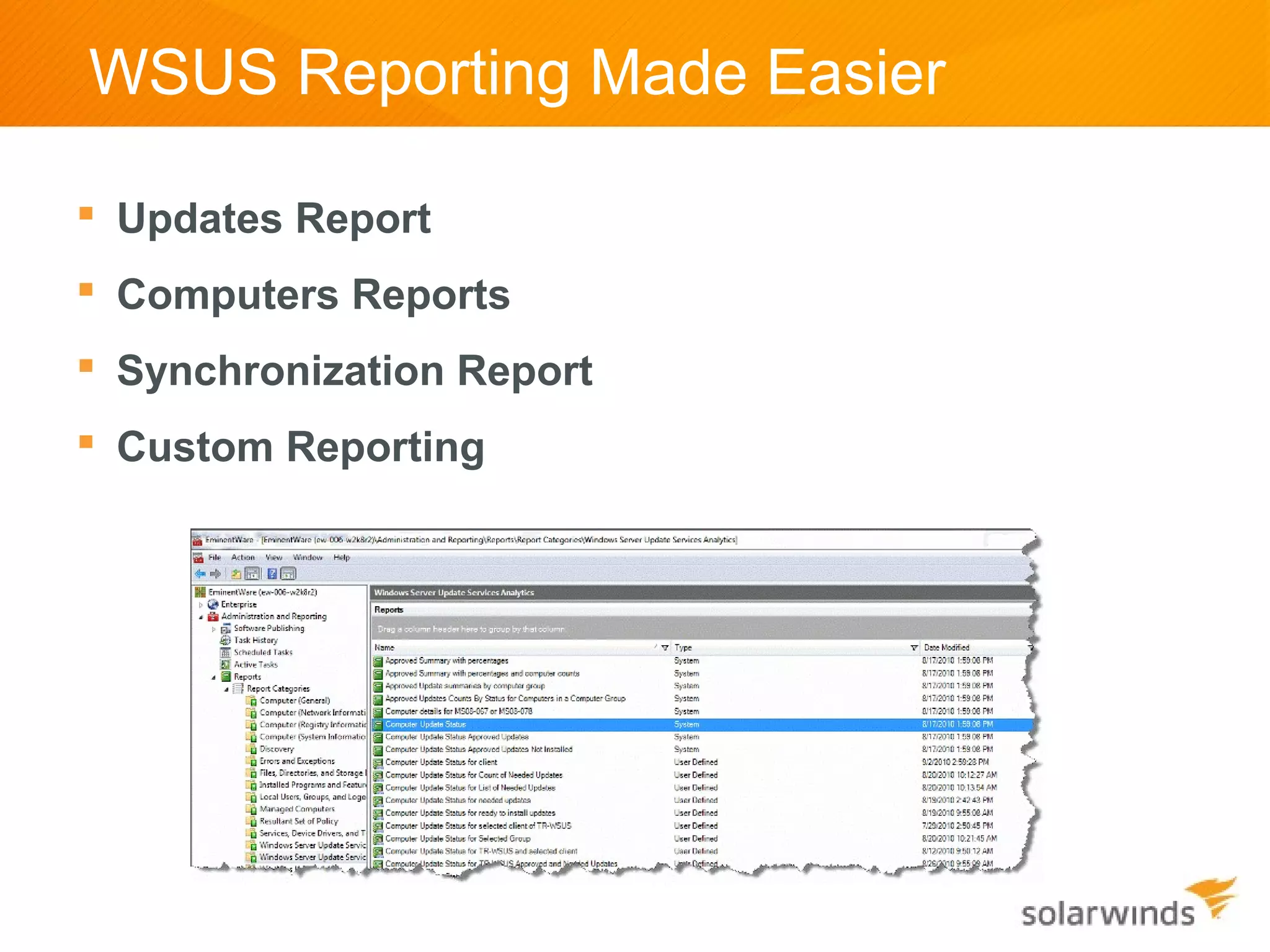 How-To: WSUS Reporting Made Easier | PPT