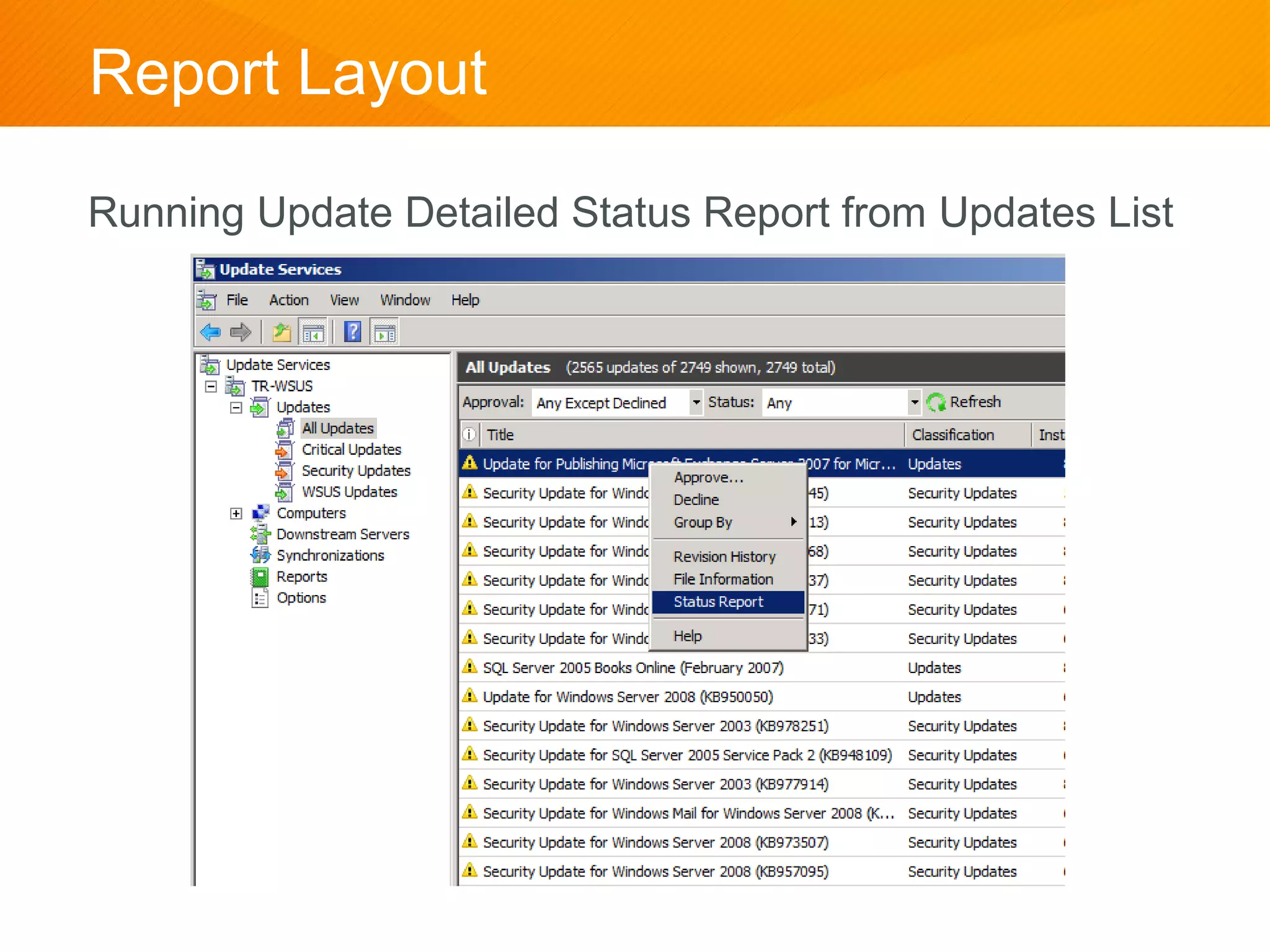 How-To: WSUS Reporting Made Easier | PPT