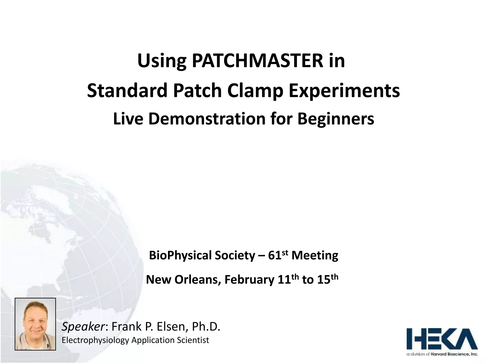 HEKA PATCHMASTER Beginner Training | PPTX