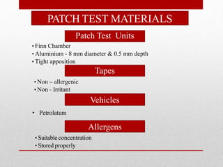 Patch test | PPTX