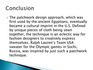 Patchwork - an RL Expression That Never Goes out of Style | PPT