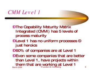 Software Configuration Management into a CMMI Level 1 Project | PPT ...