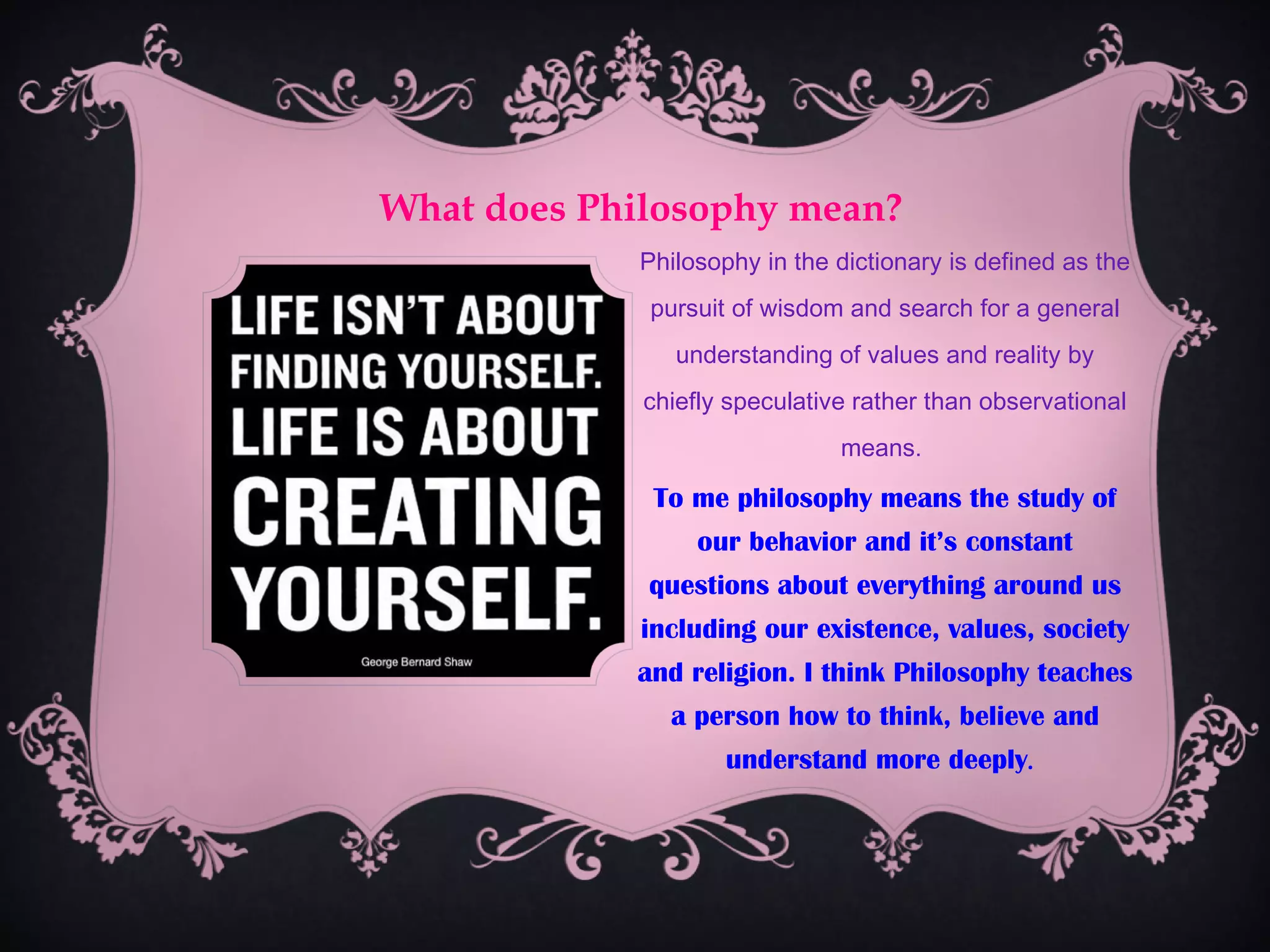 Philo 6 Final Presentation | PPT