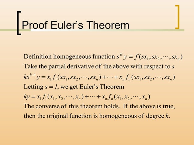 euler's theorem | PPT
