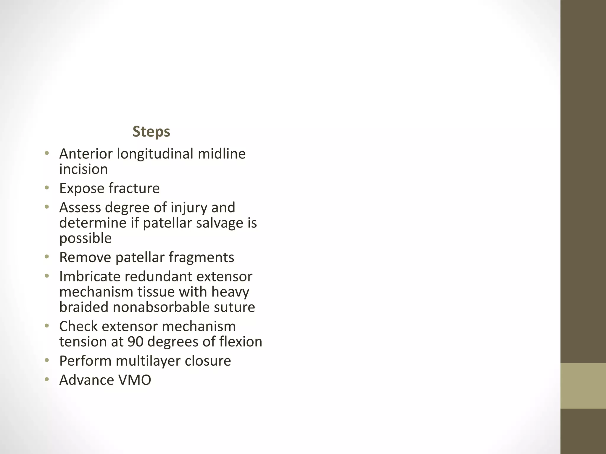 Patella fractures seminar mukul 11.06.2018
