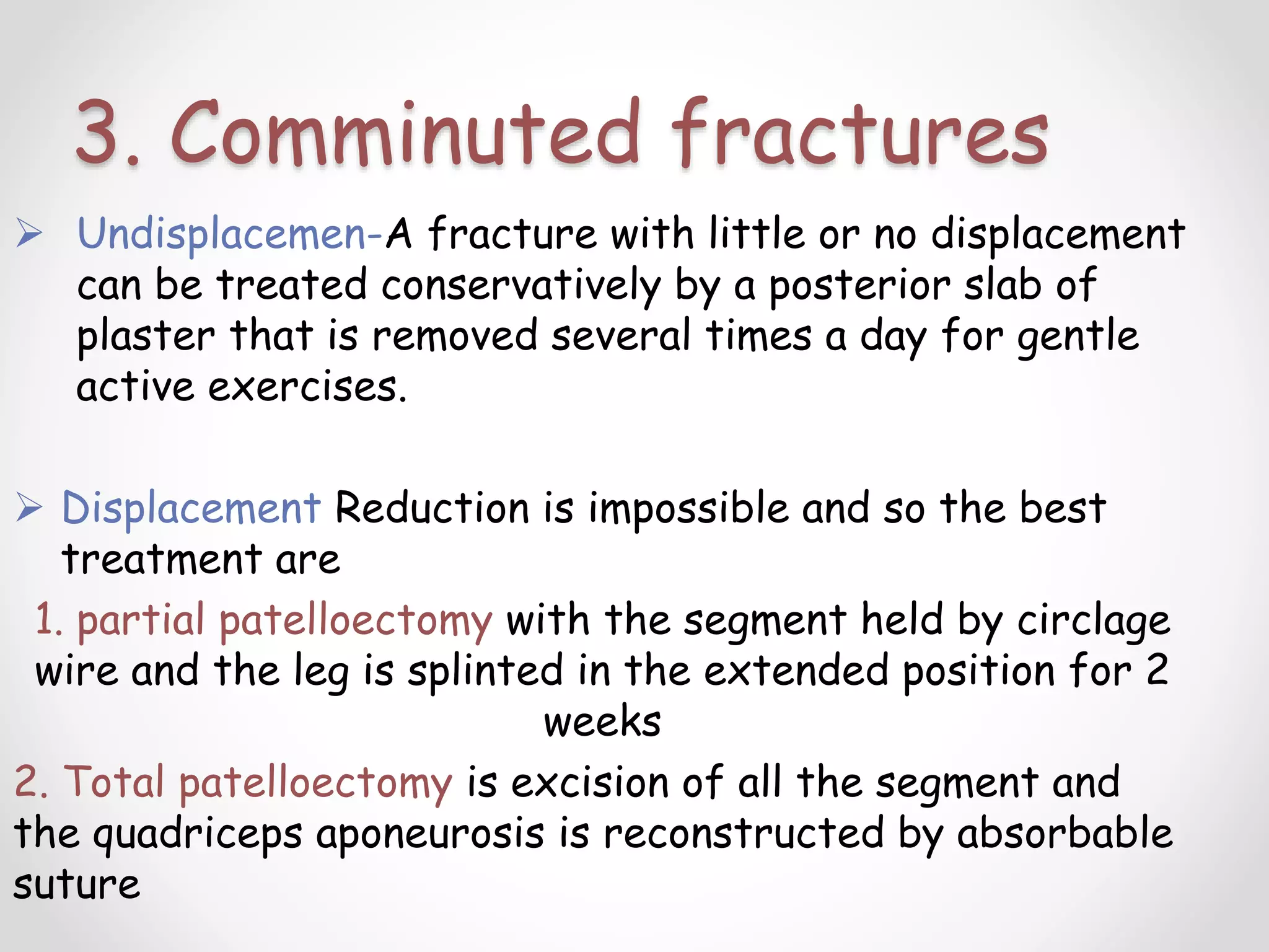 Patella and tibial plateau fractures | PPTX