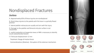 Patella fractures and extensor mechanism injuries | PPTX