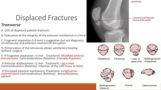 Patella fractures and extensor mechanism injuries | PPTX