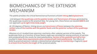 Patella fractures and extensor mechanism injuries | PPTX