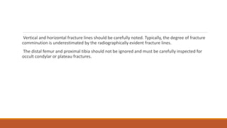 Patella fractures and extensor mechanism injuries | PPTX