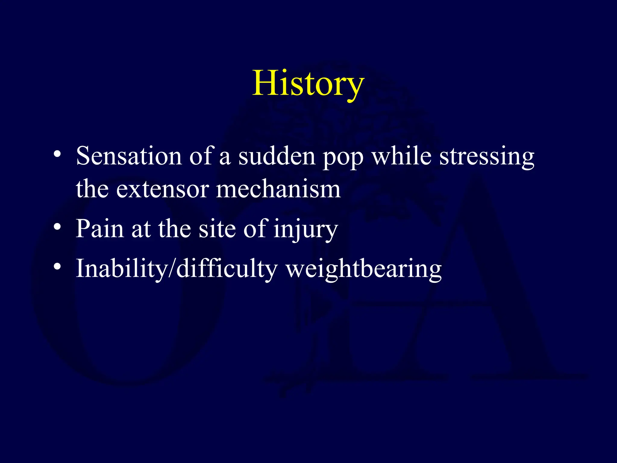 Patella Fractures & Extensor Mechanism Injuries.ppt