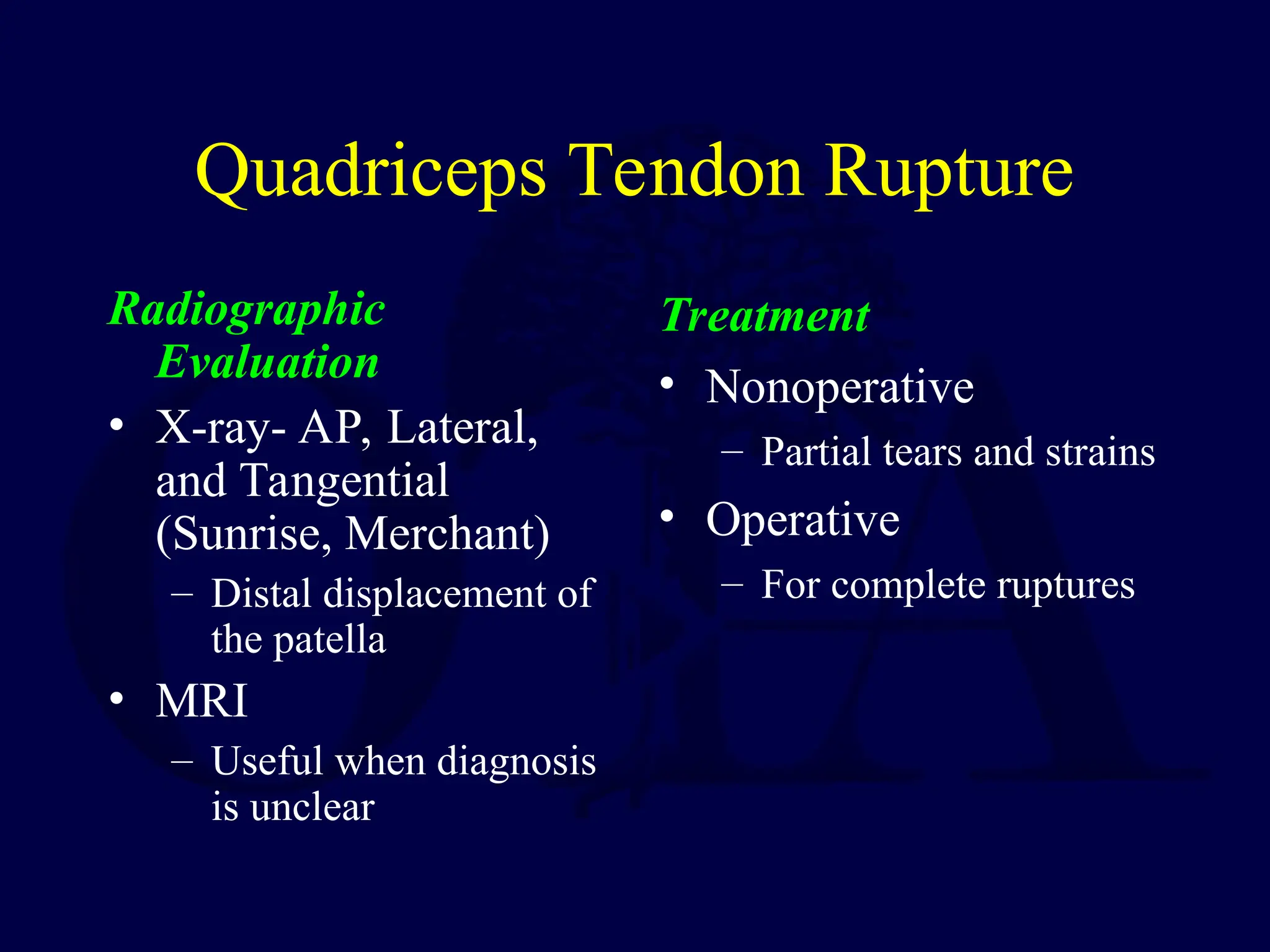 Patella Fractures & Extensor Mechanism Injuries.ppt
