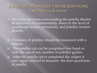 Patella in total knee arthroplasty to resurface or not is the question ...