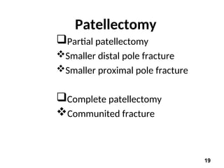 Patellar Anatomy , deformity and management .ppt