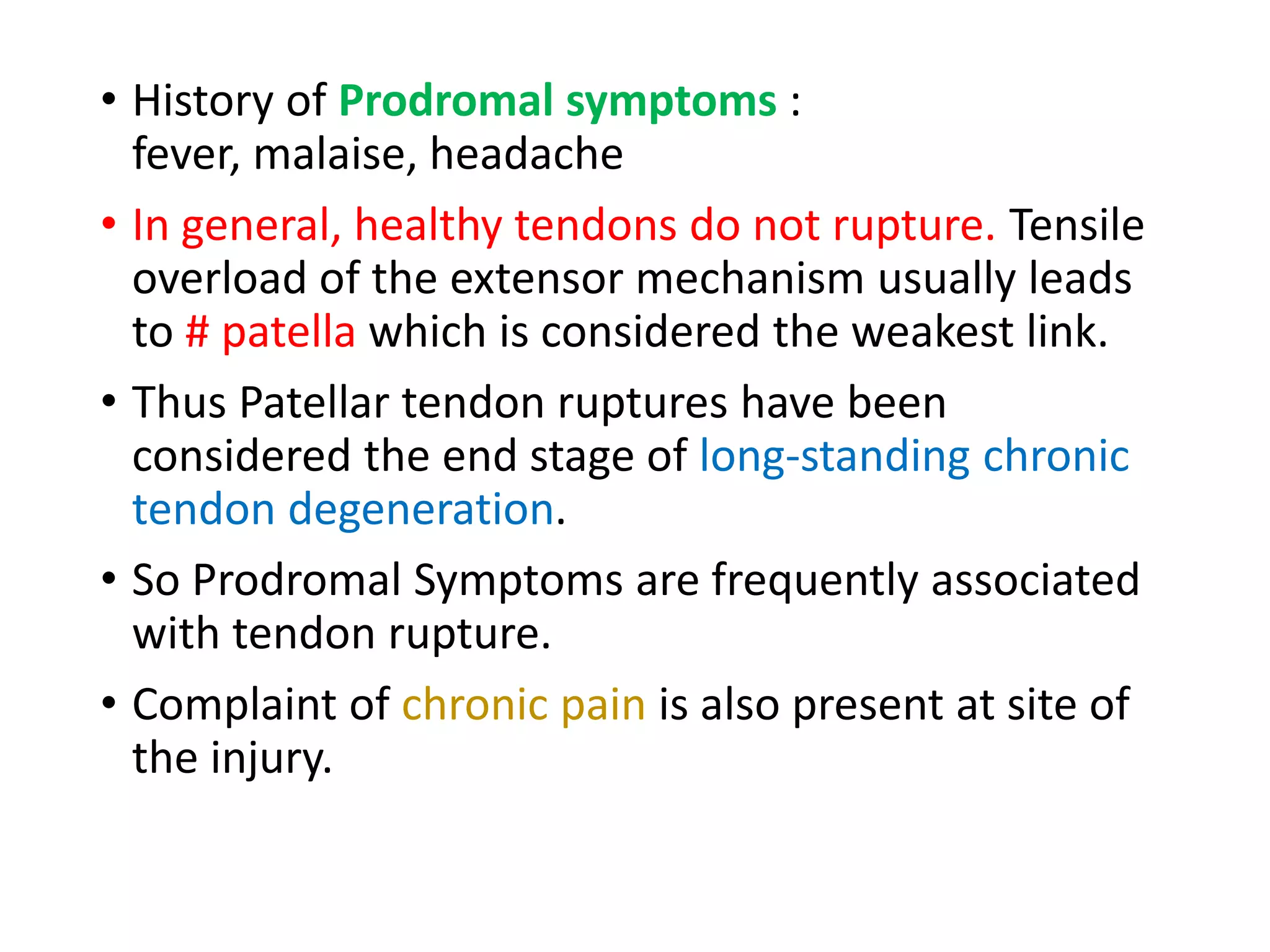 Patellar and quadriceps tendon rupture | PPTX