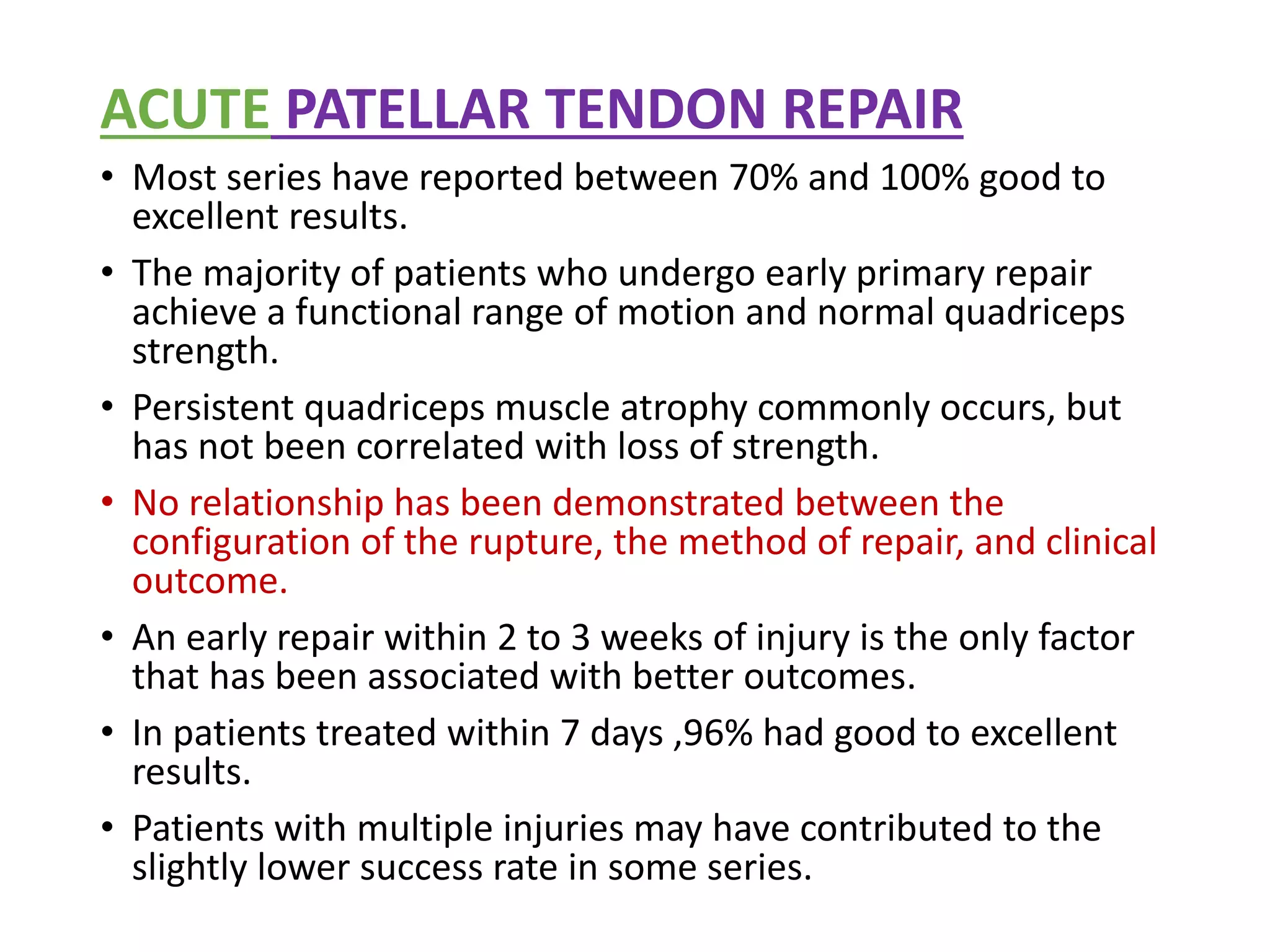 Patellar and quadriceps tendon rupture | PPTX
