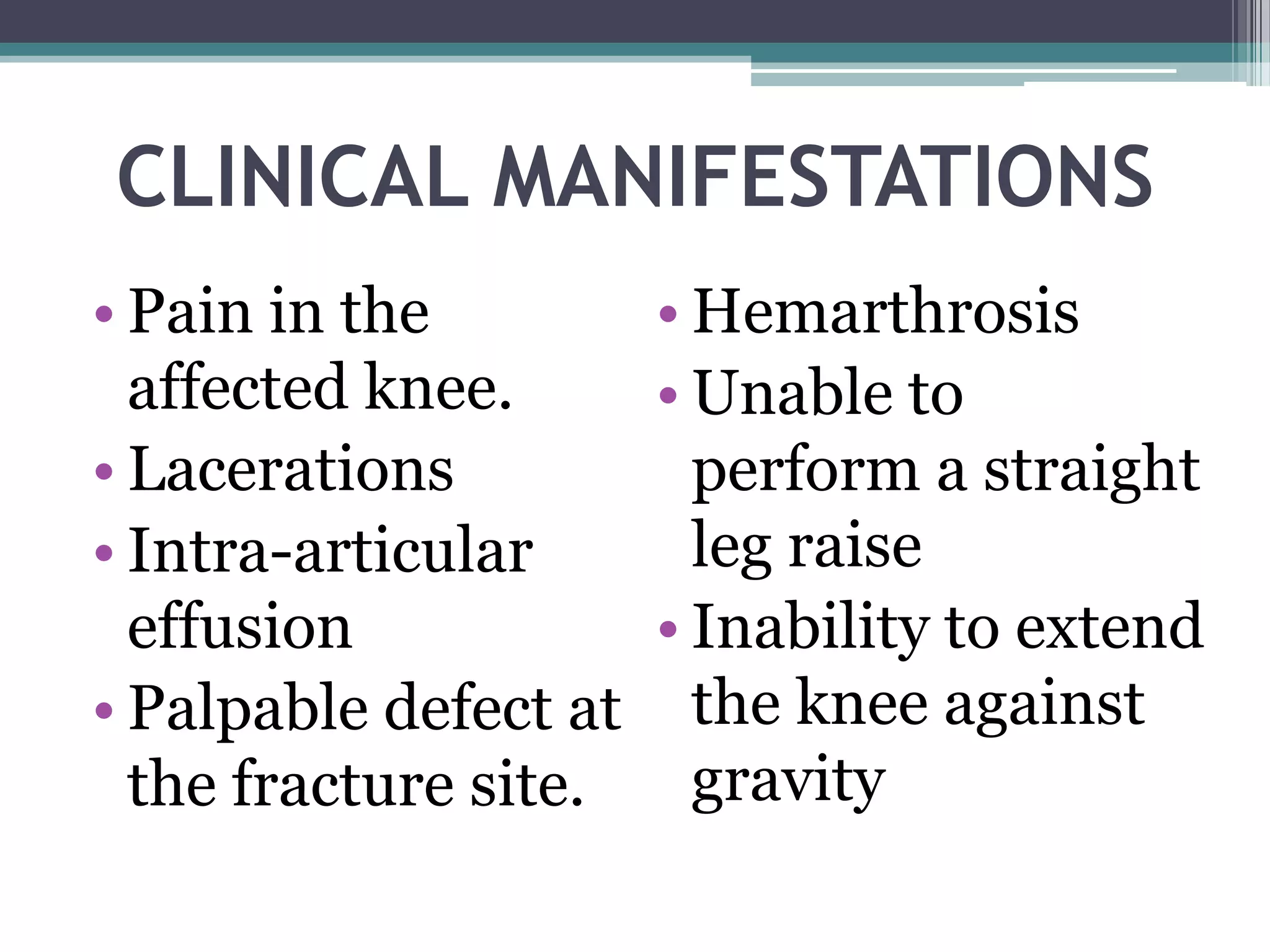 Patellar fracture powerpoint | PPTX