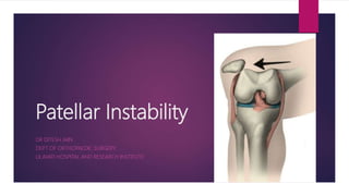 Recurrent Patellar instability | PPTX