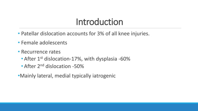 Patellar Instability | PPTX | Death, Injury, or Military Conflict ...