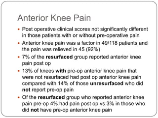 Patellar resurfacing compared with nonresurfacing in tka | PPTX ...