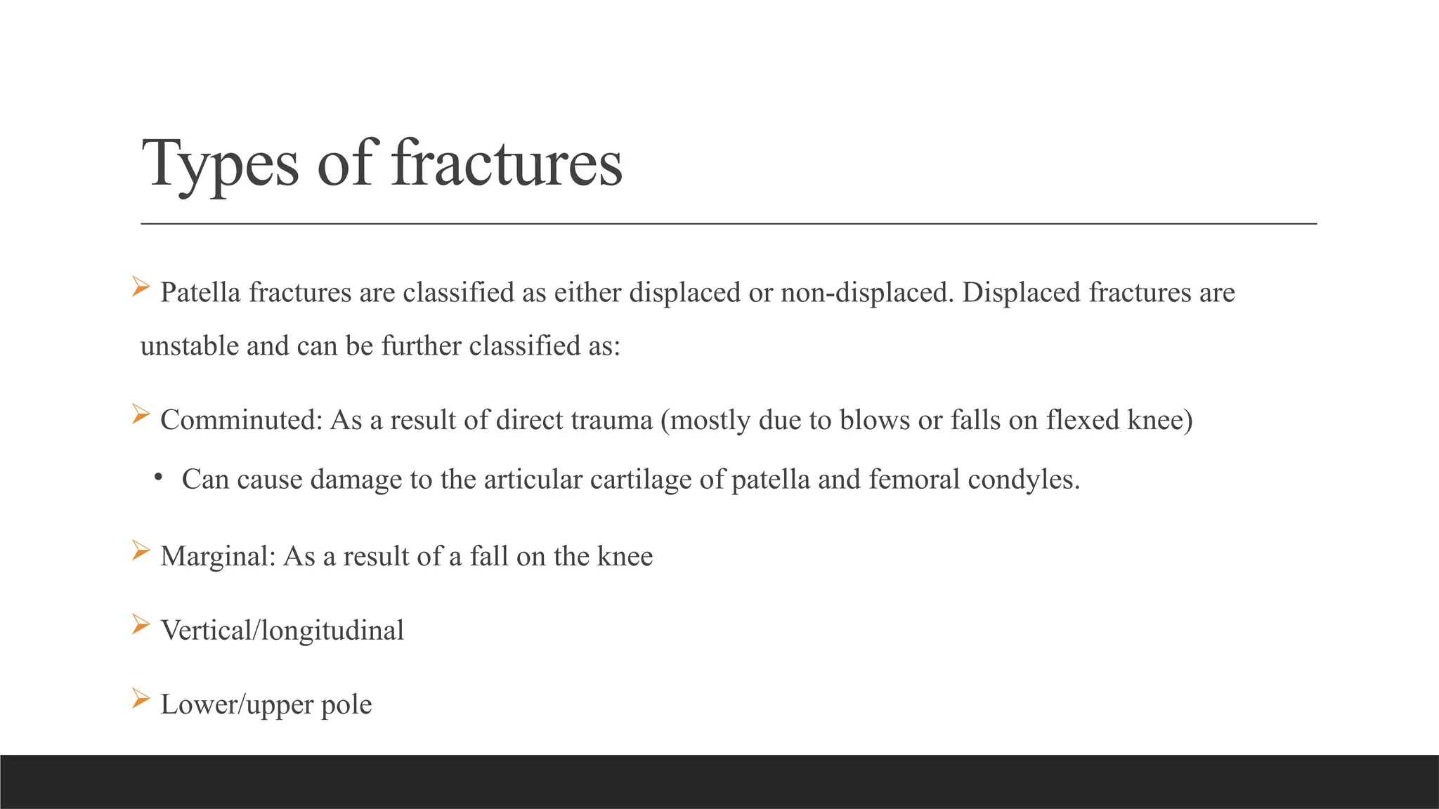 Presentation Title: Patellectomy – Anatomy, Biomechanics, Management ...