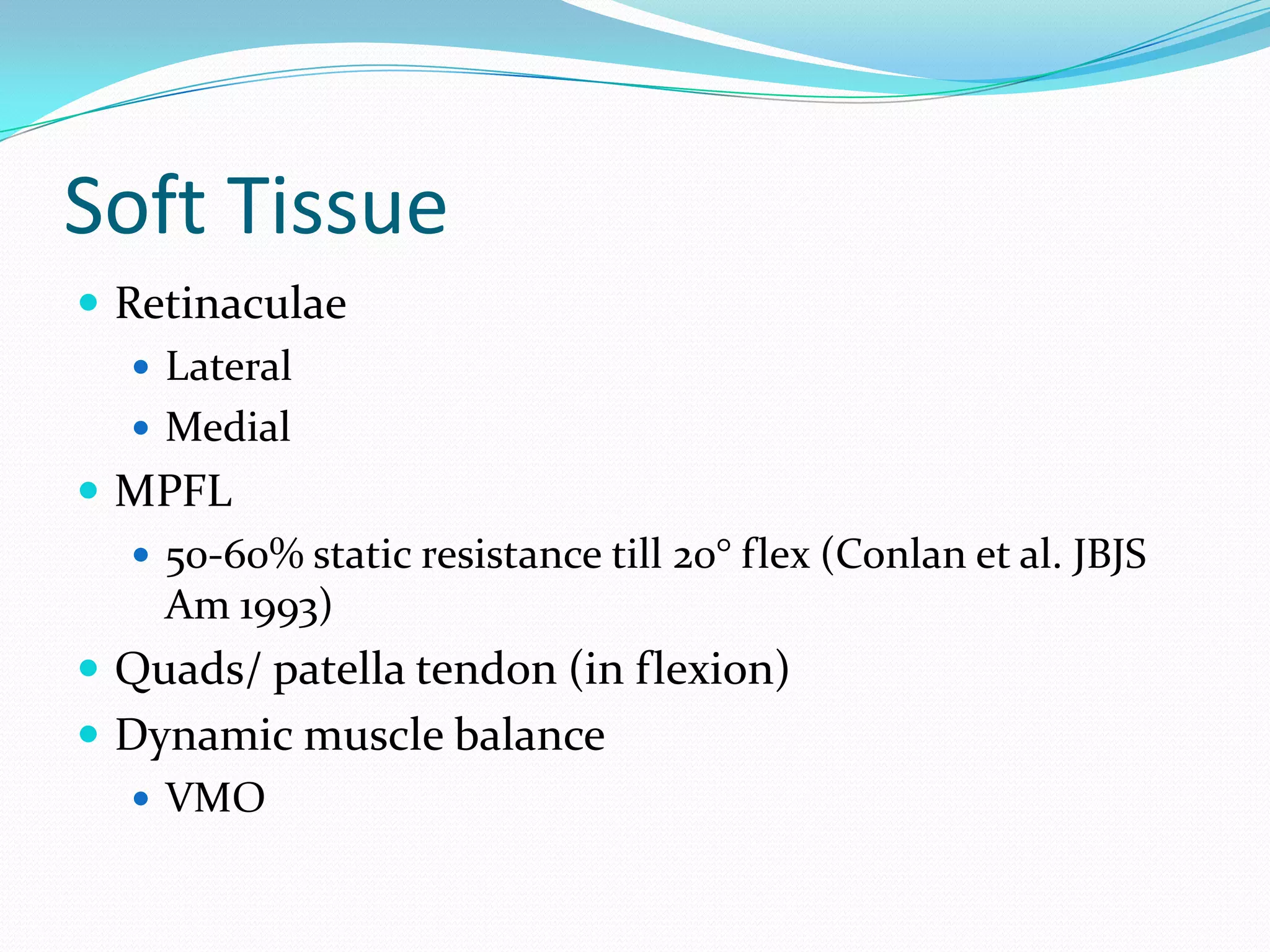 Patello femoral instability | PPTX