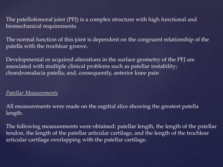 Patello femoral jt. | PPTX