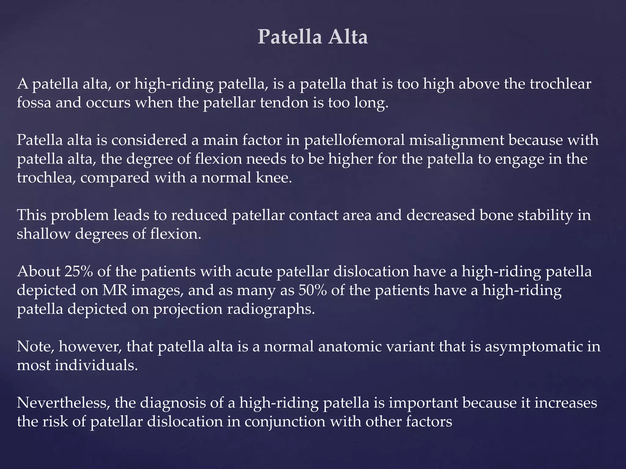 Patello femoral joint - MRI | PPTX