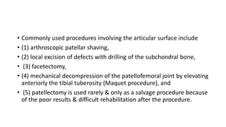 Patellofemoral disorders | PPTX