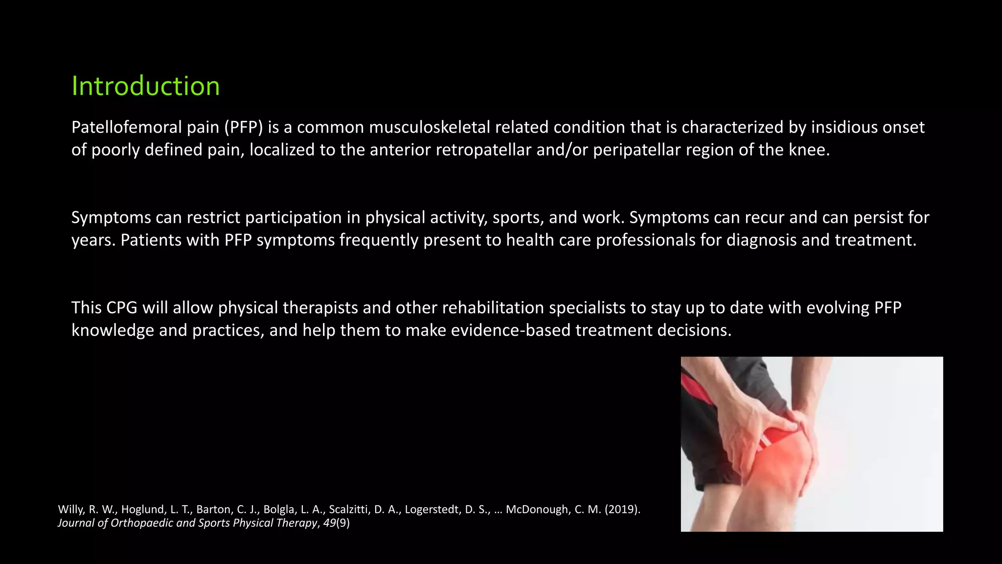 Patellofemoral Pain Syndrome.pptx