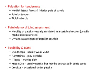 PATELLOFEMORAL PAIN SYNDROME or Runner's knee.pptx