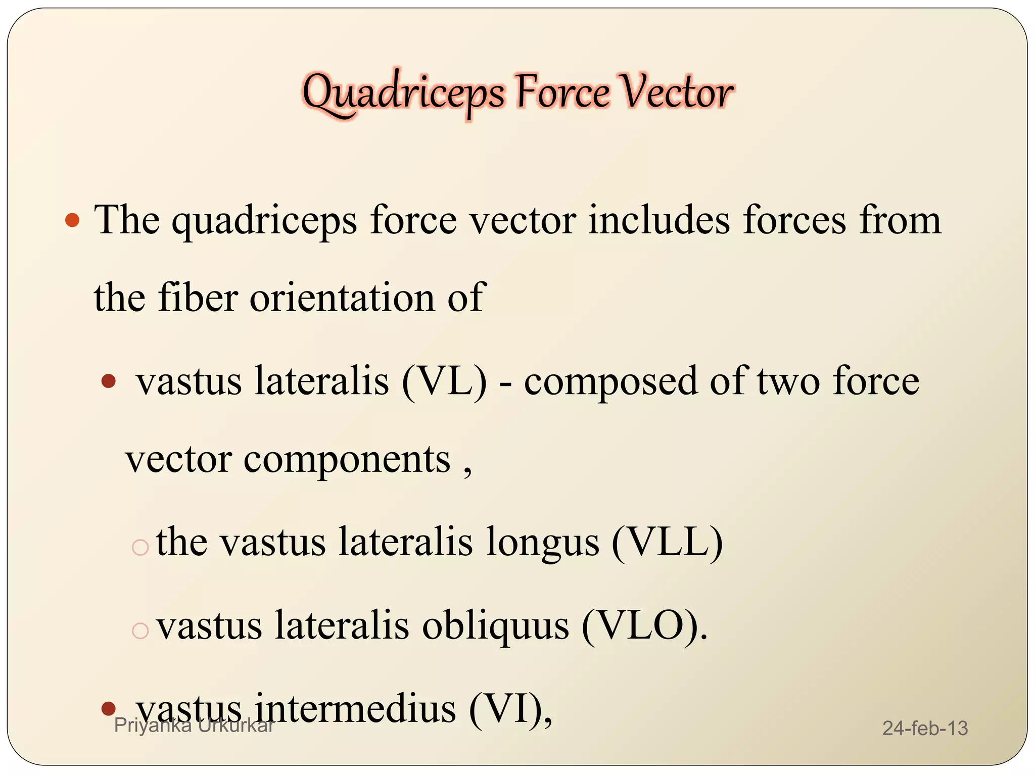 Patellofemoral pain syndrome (pfps) | PPTX