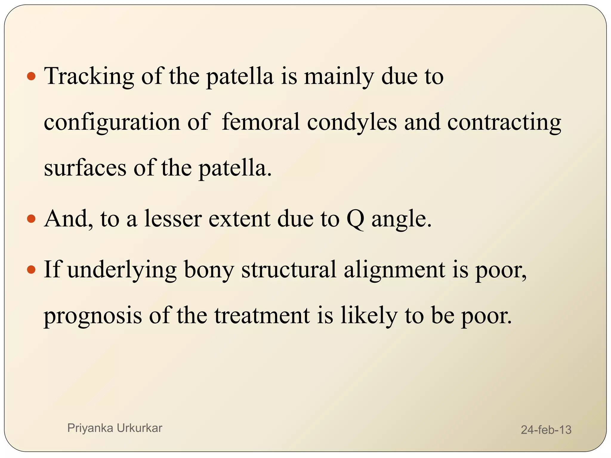 Patellofemoral pain syndrome (pfps) | PPTX