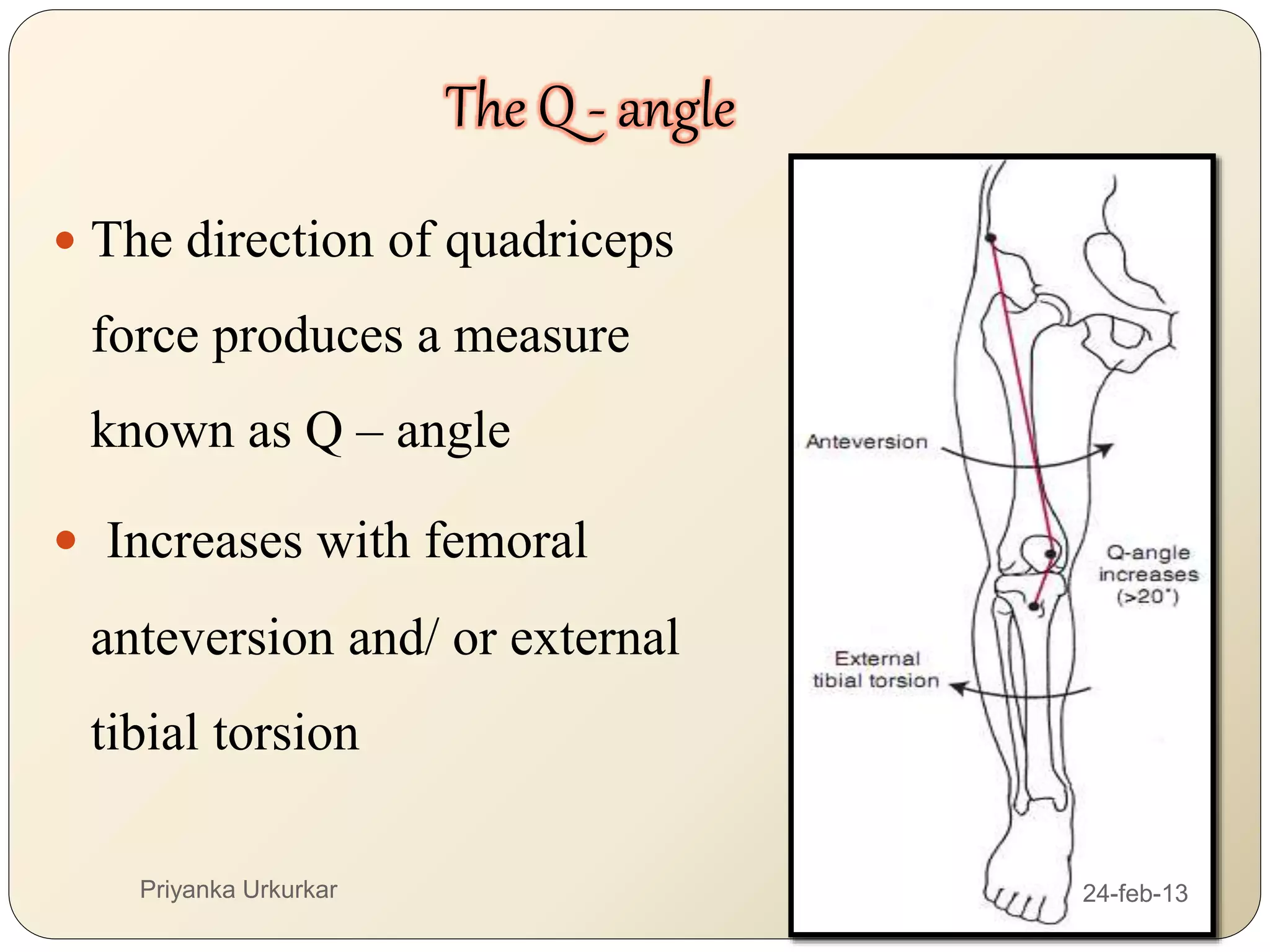 Patellofemoral pain syndrome (pfps) | PPTX