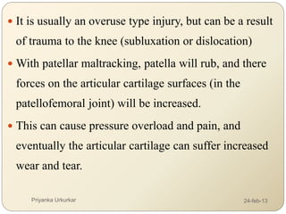 Patellofemoral pain syndrome (pfps) | PPTX