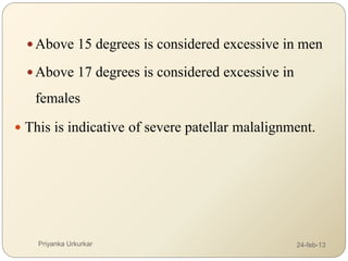 Patellofemoral pain syndrome (pfps) | PPTX