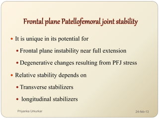 Patellofemoral pain syndrome (pfps) | PPT