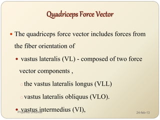 Patellofemoral pain syndrome (pfps) | PPT
