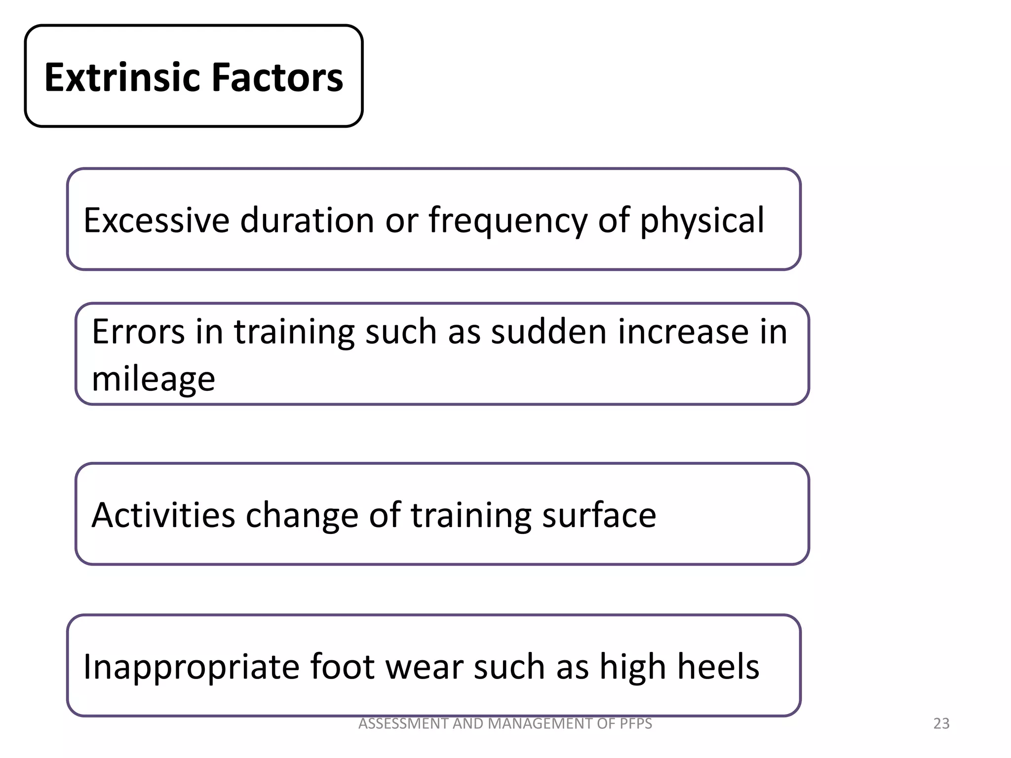 Patellofemoral pain syndrome (pfps) | PPTX | Death, Injury, or Military ...