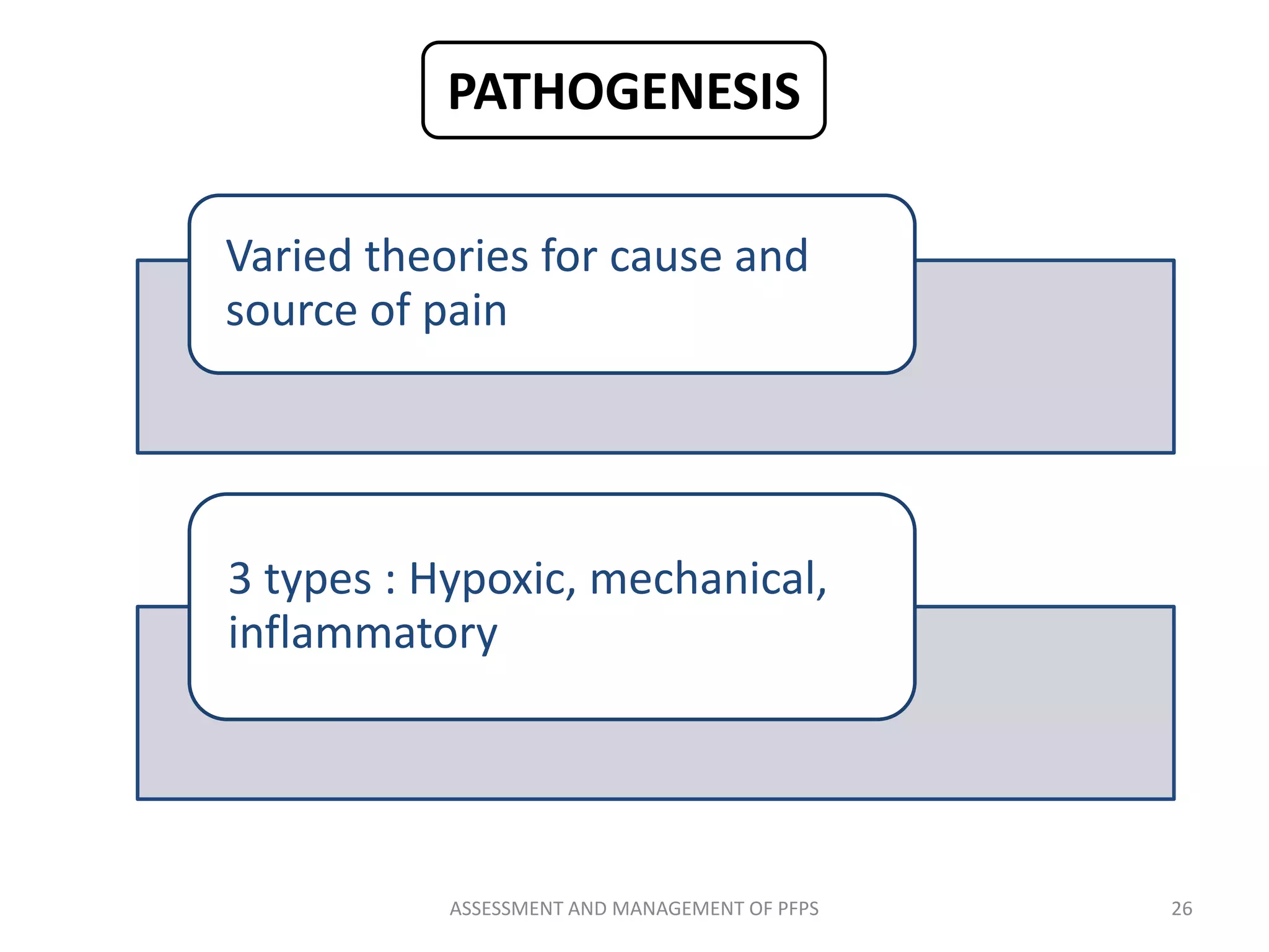 Patellofemoral pain syndrome (pfps) | PPTX | Death, Injury, or Military ...