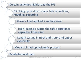 Patellofemoral pain syndrome (pfps) | PPTX